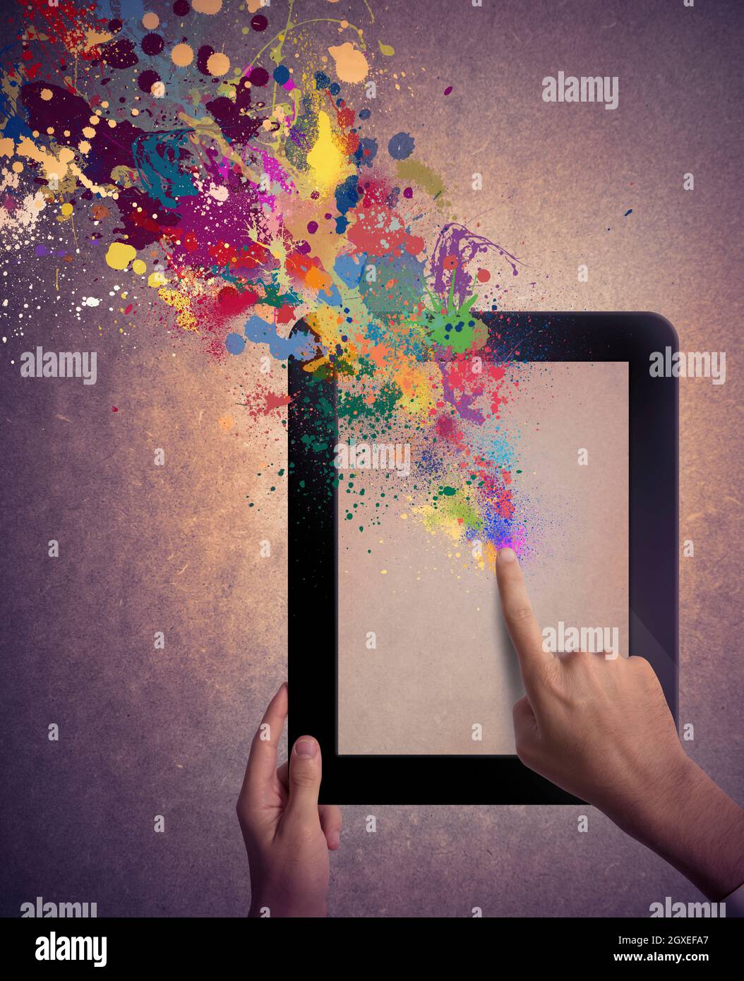 Creative and modern technology concept Stock Photo - Alamy