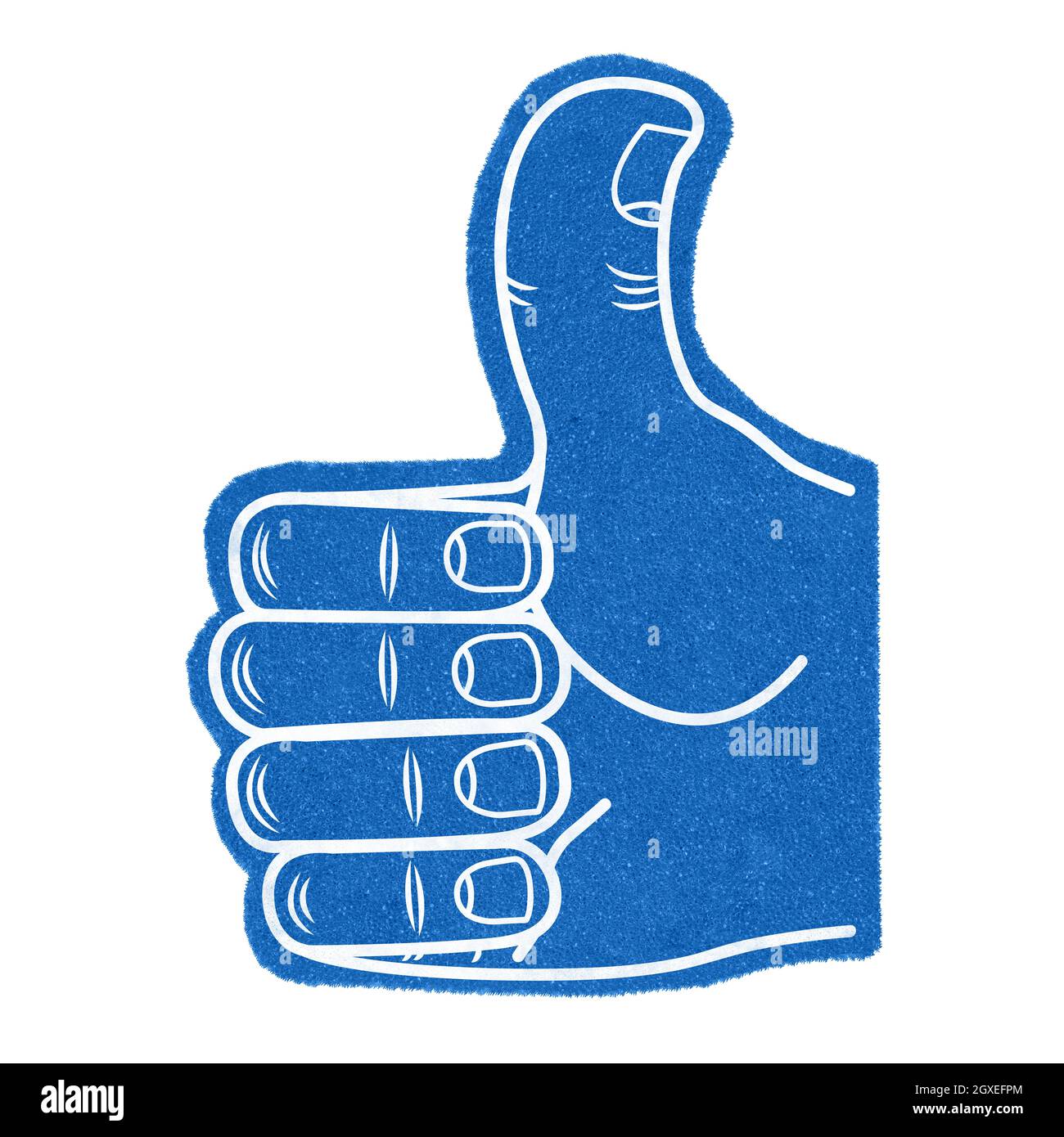 OK foam hand isolated on white Stock Photo - Alamy