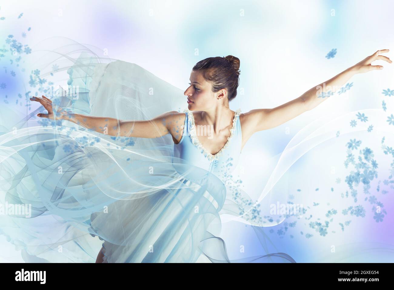 Ballerina dancing flower tutu hi-res stock photography and images - Alamy