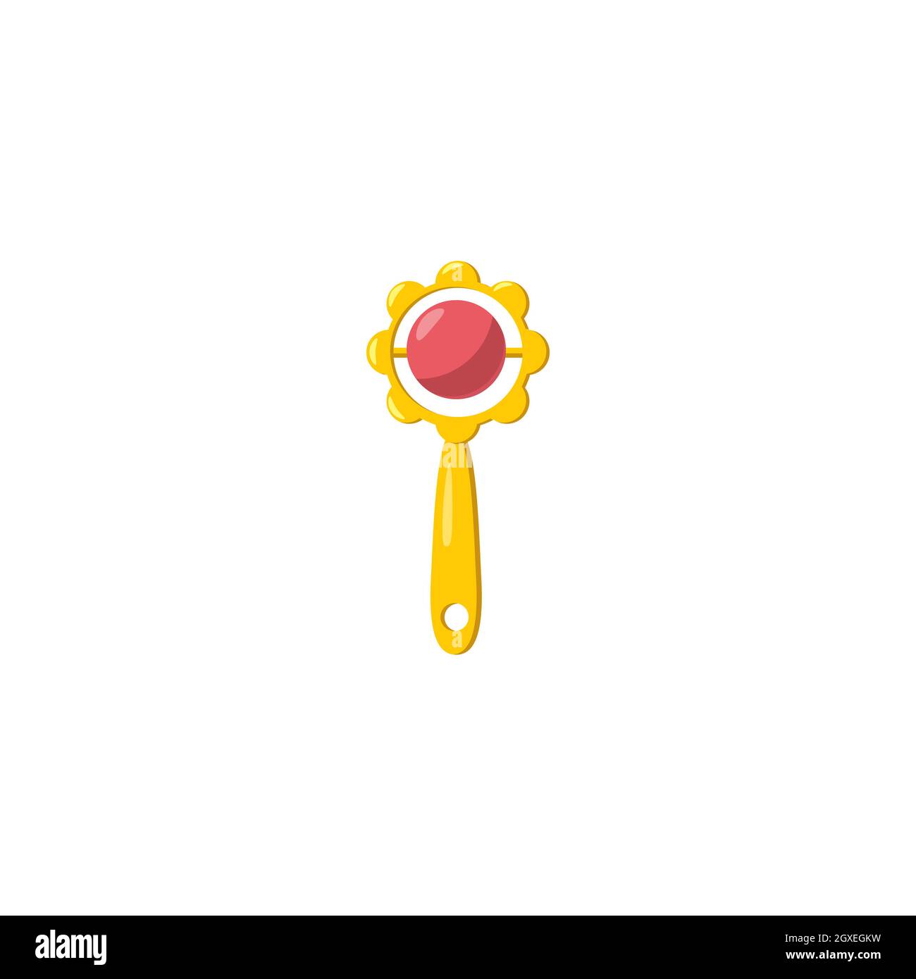 Red baby rattle icon cartoon hi-res stock photography and images - Alamy