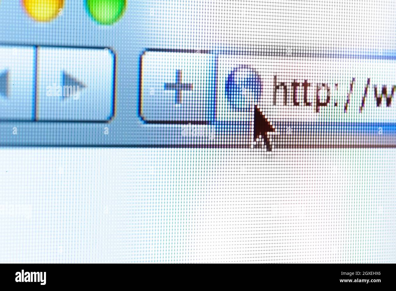 Browser of computer ready to read a website Stock Photo - Alamy