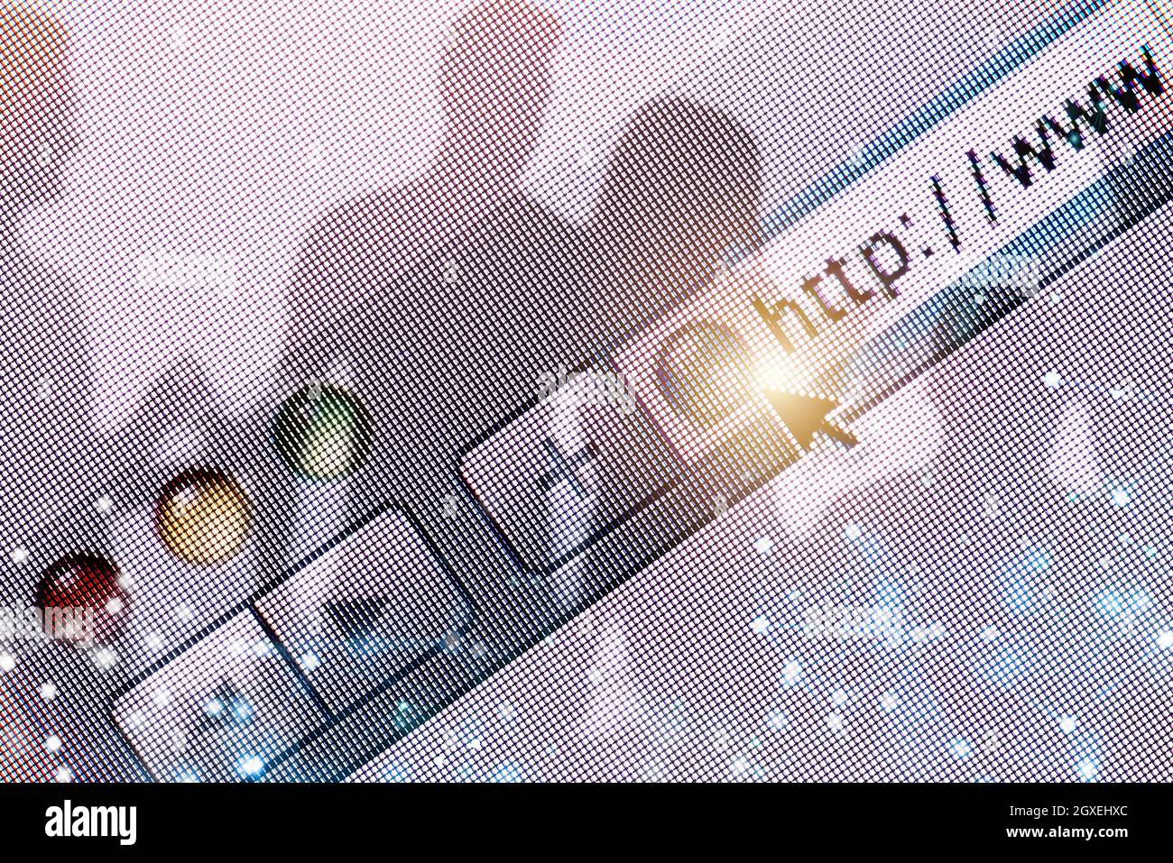 Browser of computer ready to read a website Stock Photo - Alamy