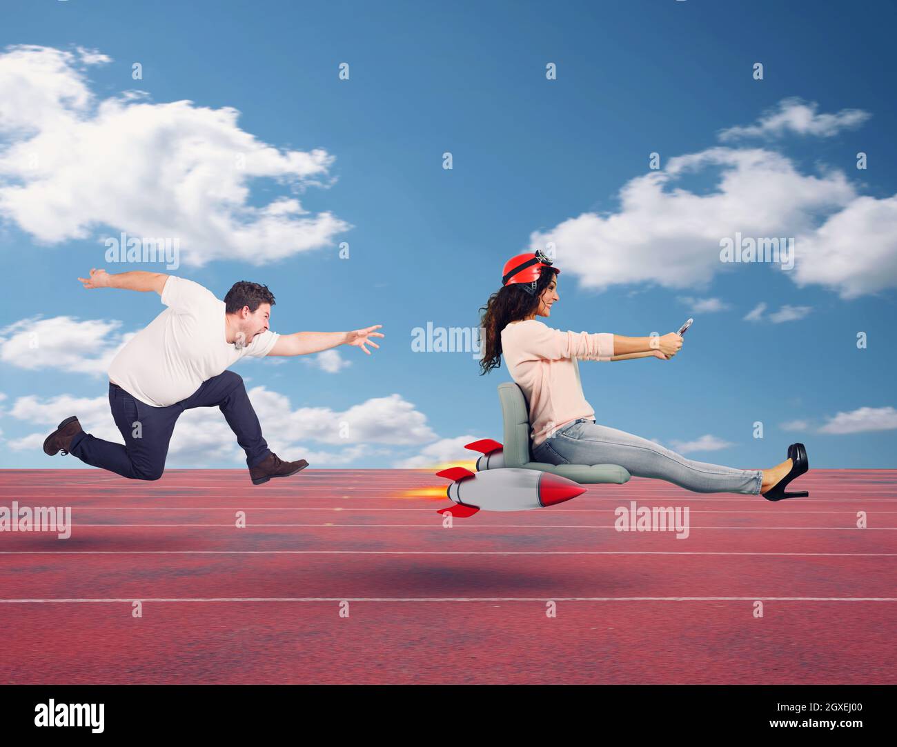 University students are studying in a library. Concept of teamwork and ...