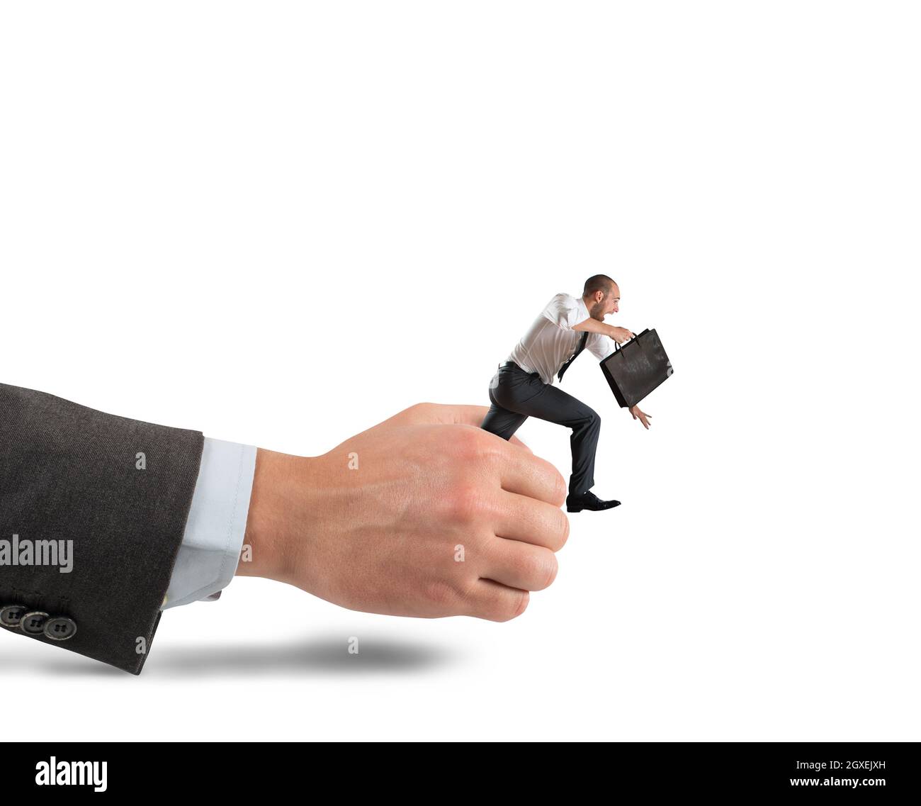 People running away from big hi-res stock photography and images - Alamy