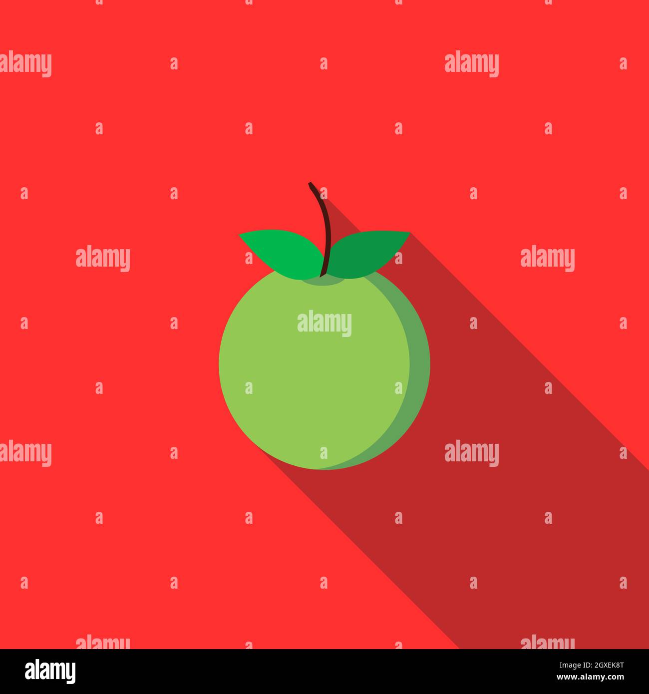 Red apple icon shadow hi-res stock photography and images - Alamy