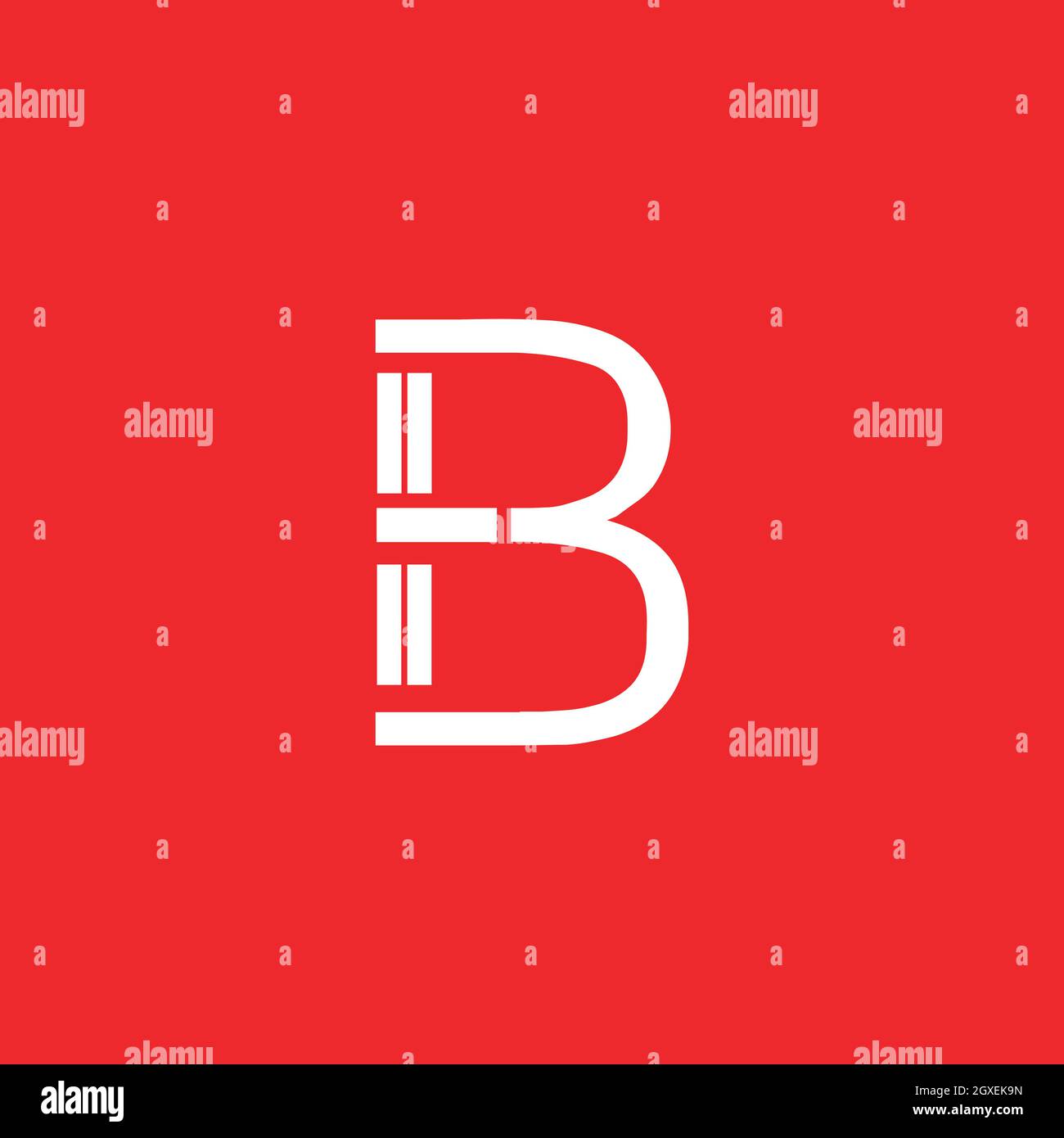 Modern abstract letter B initials logo icon in minimal style Stock Vector Image & Art - Alamy