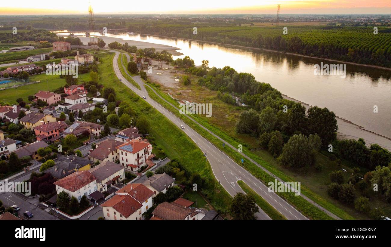 Aerial view boretto emilia hi-res stock photography and images - Alamy