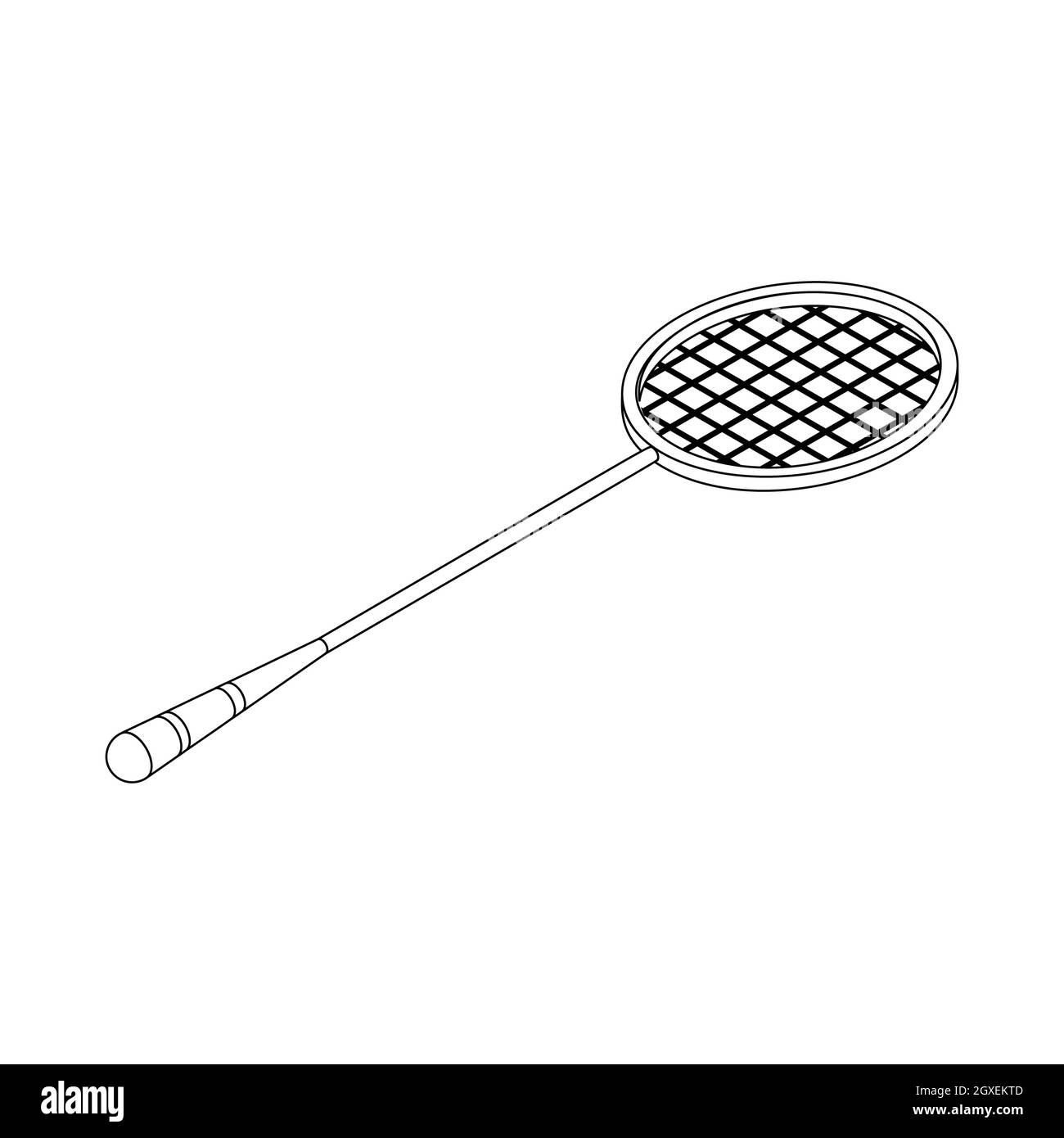 Badminton racket Black and White Stock Photos & Images - Alamy