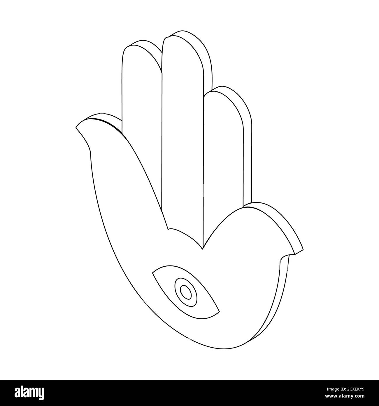 Simple Hamsa Outline