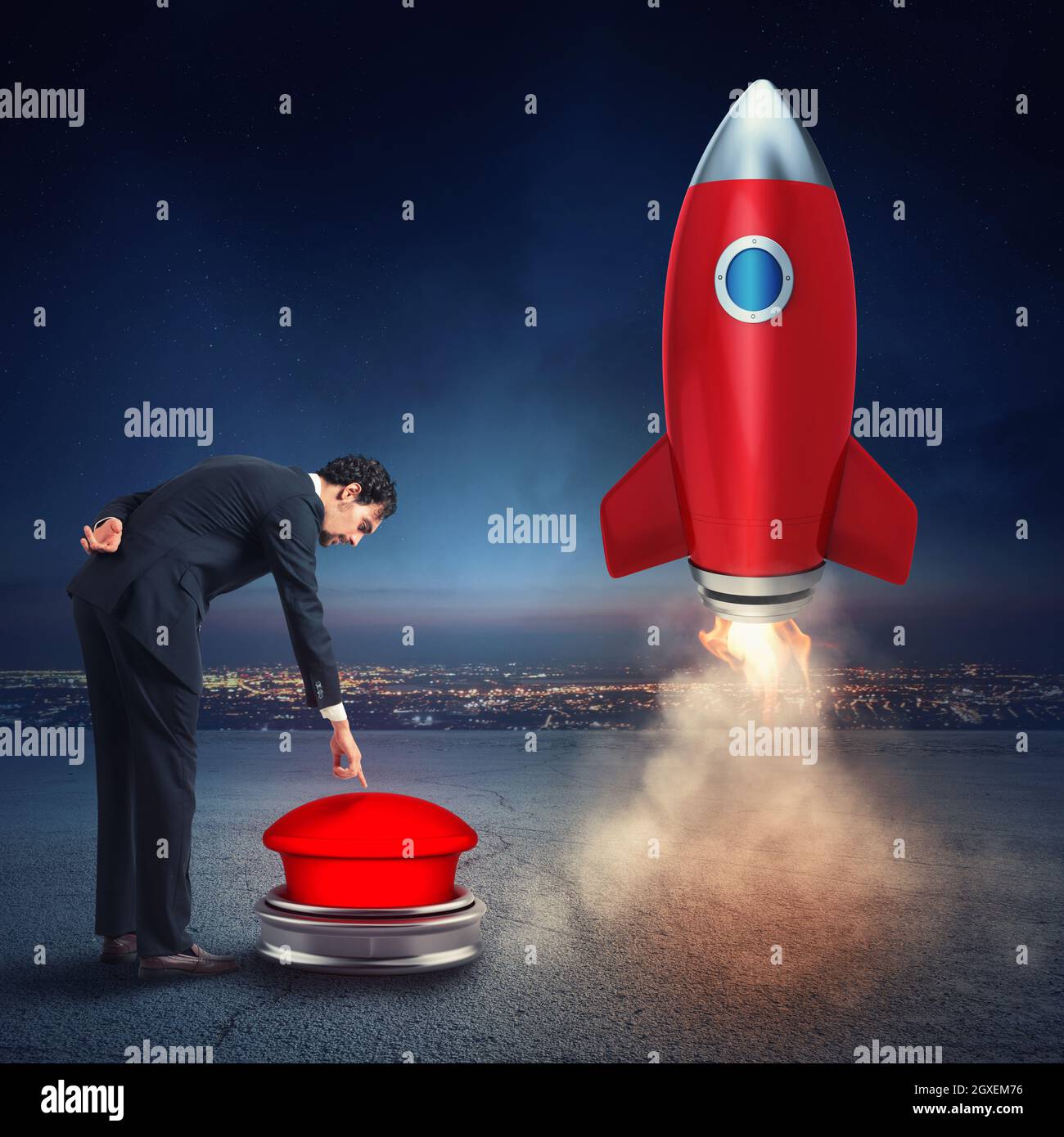 Concept of innovation and entrepreneurship. 3D Rendering Stock Photo ...