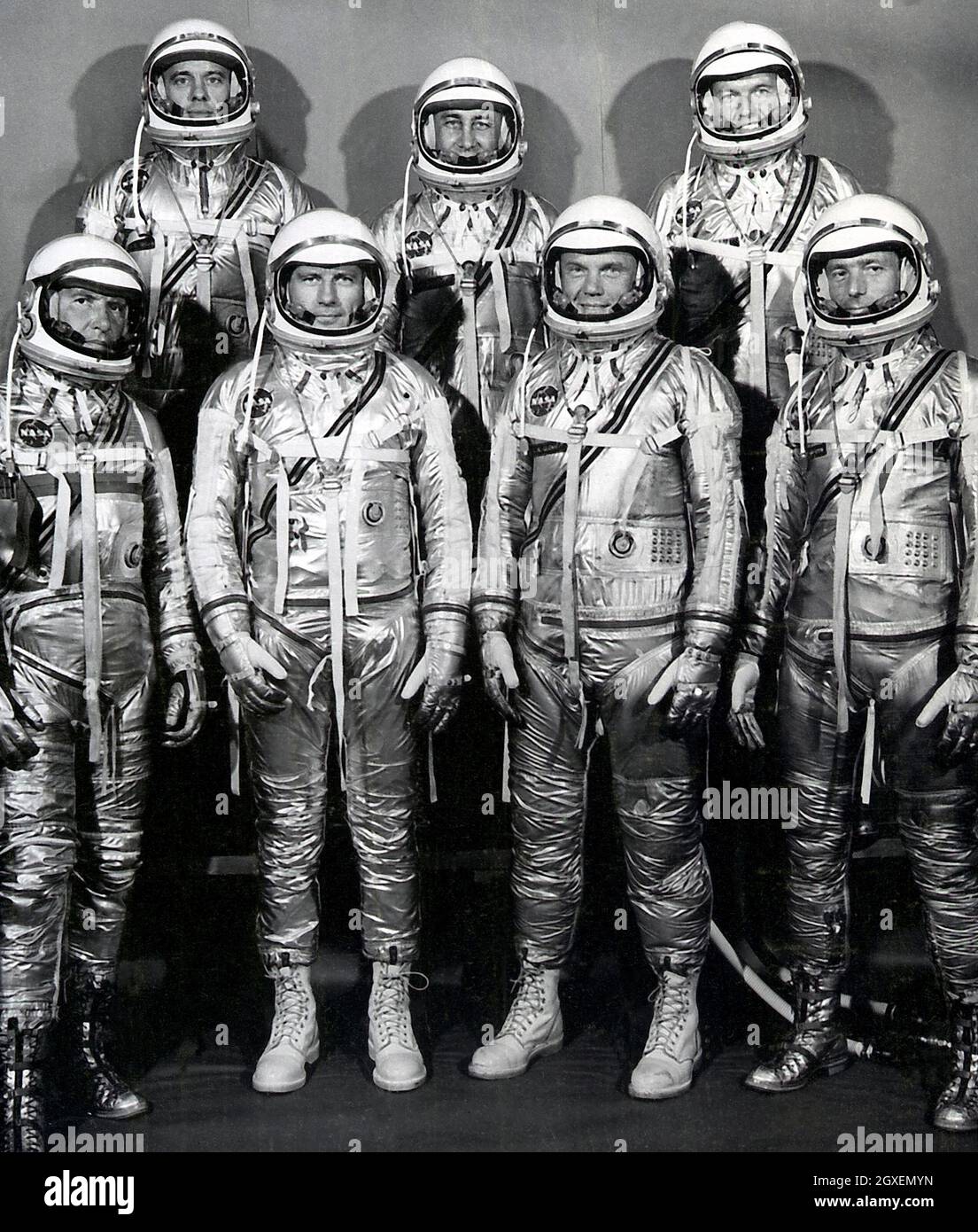 Group portrait original seven astronauts hi-res stock photography and ...