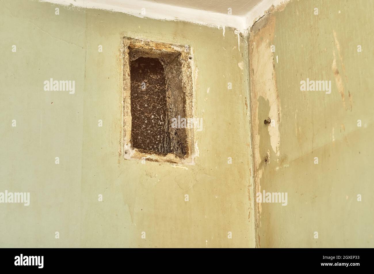 old air ventilation on the wall in the kitchen Stock Photo - Alamy