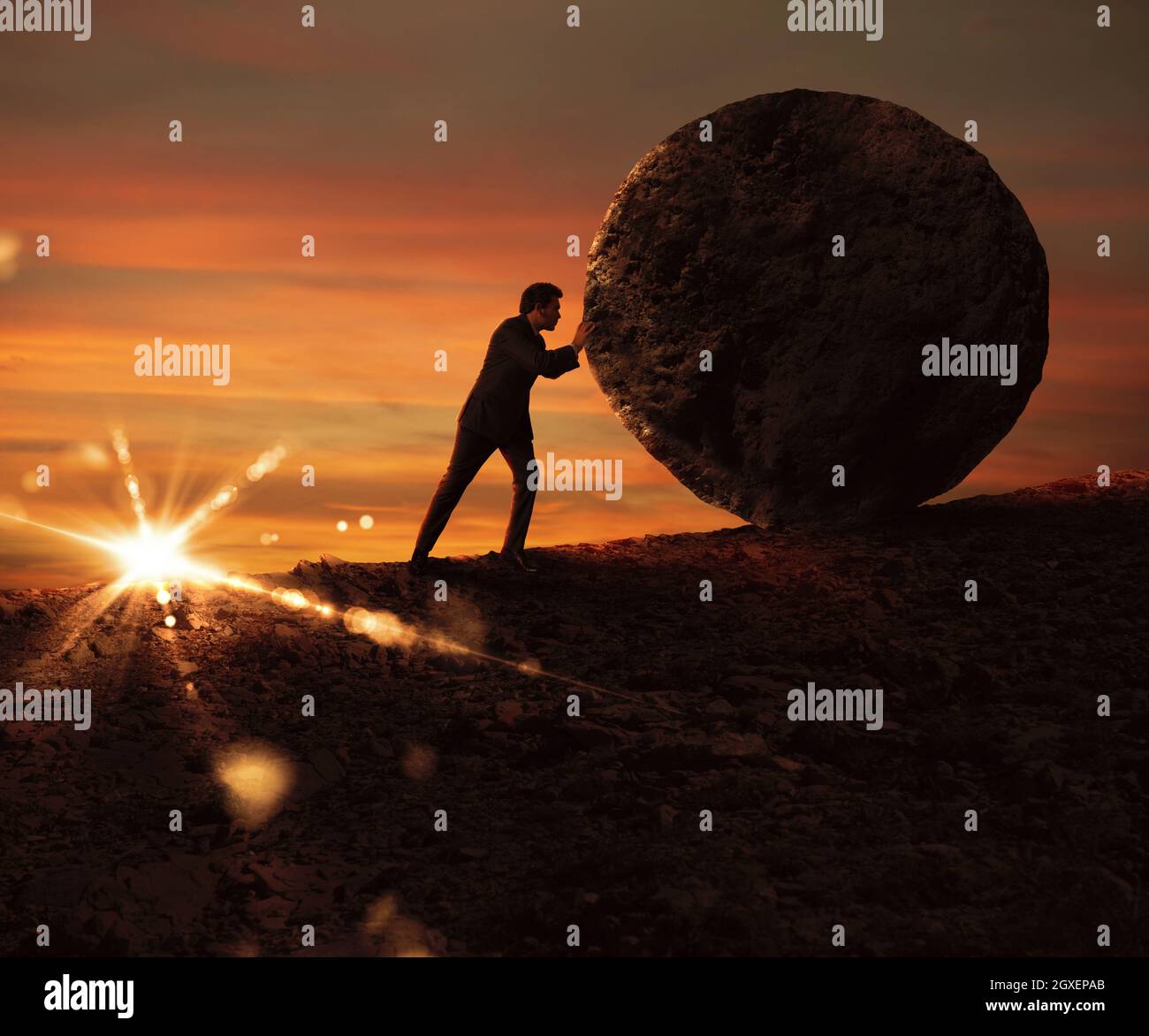 Boulder obstruction hi-res stock photography and images - Alamy