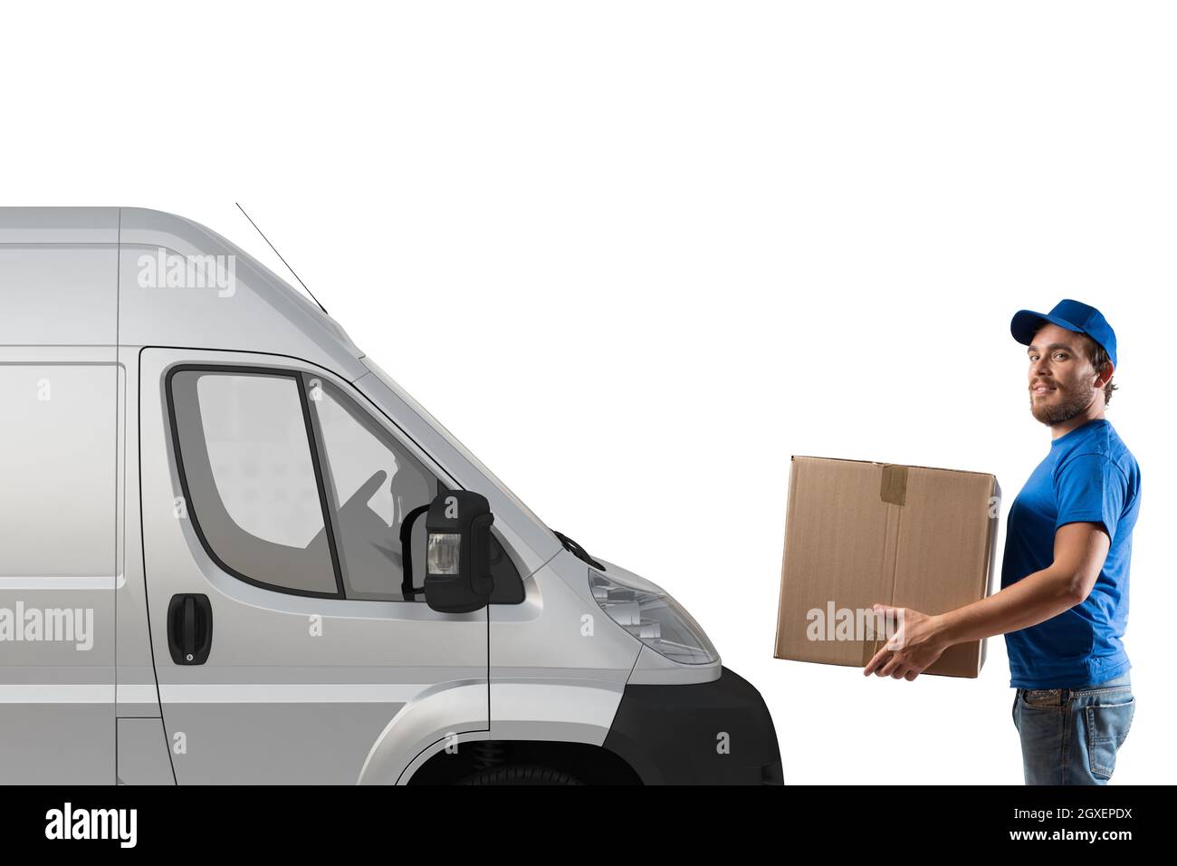 Man box next truck hi-res stock photography and images - Alamy