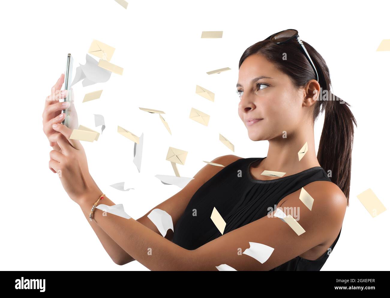 Mail that come out of the cell Stock Photo - Alamy