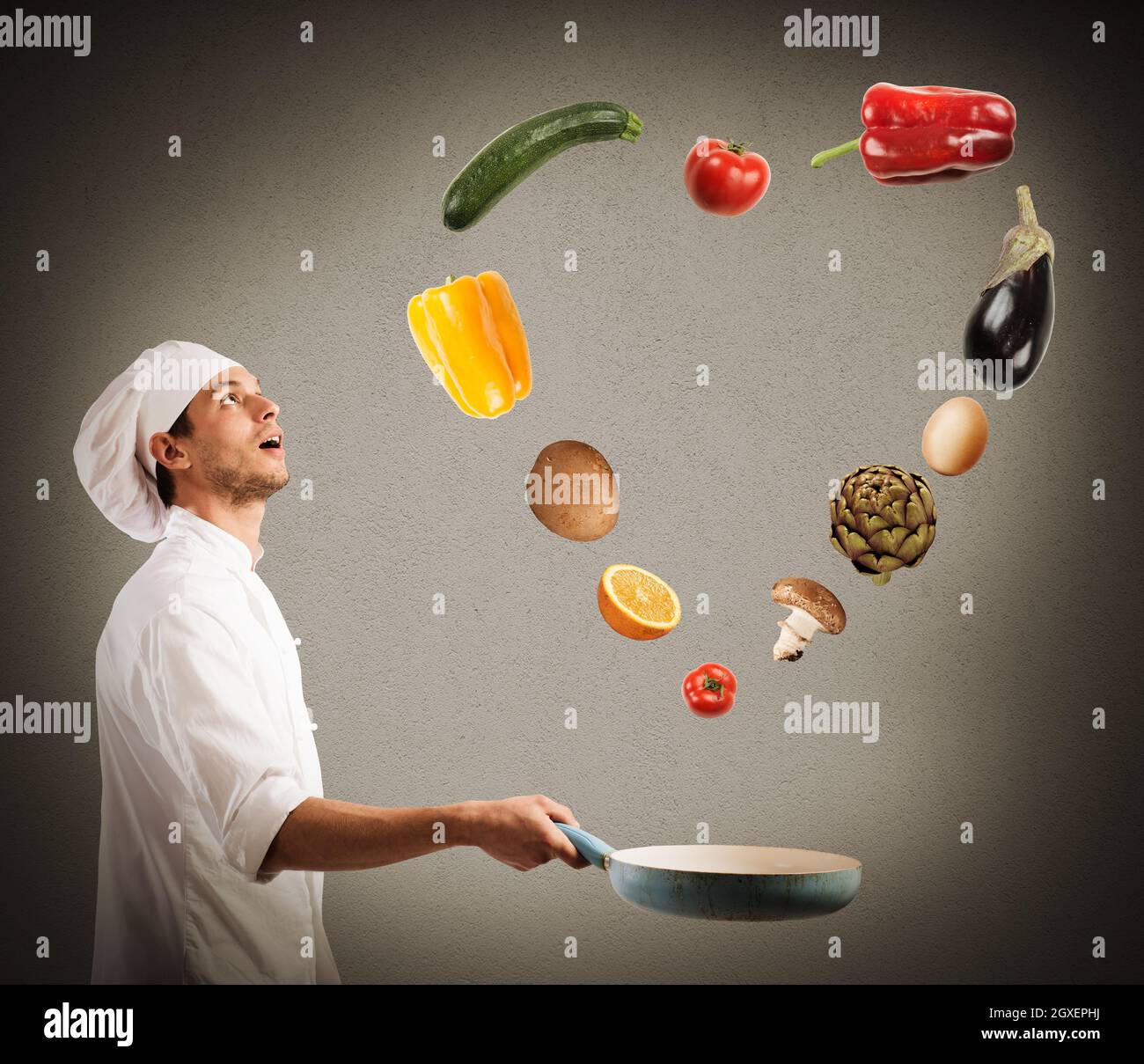 Surprised chef hi-res stock photography and images - Alamy