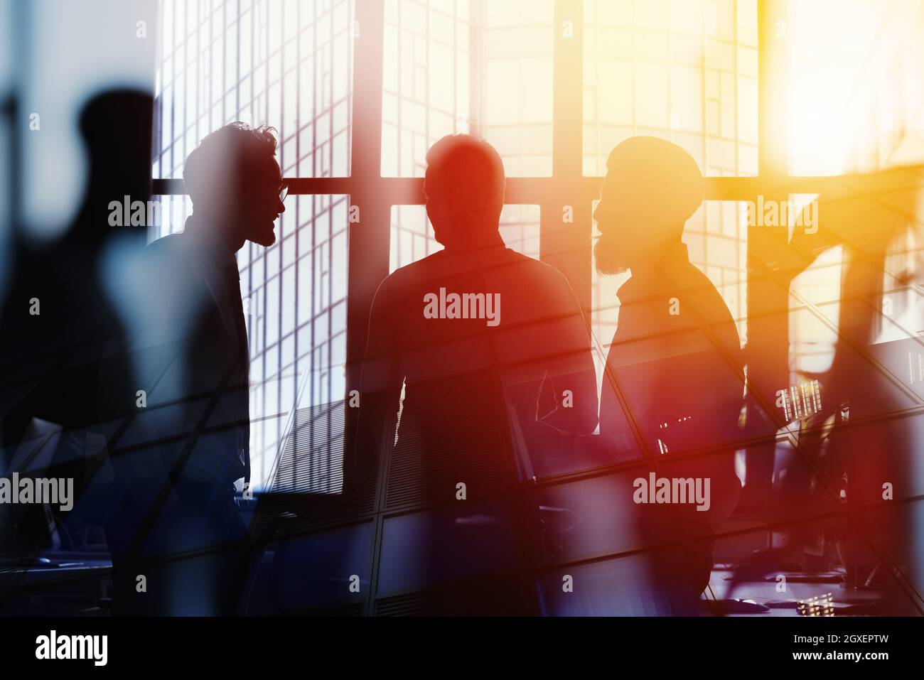 Business people work together in office. Concept of teamwork and ...