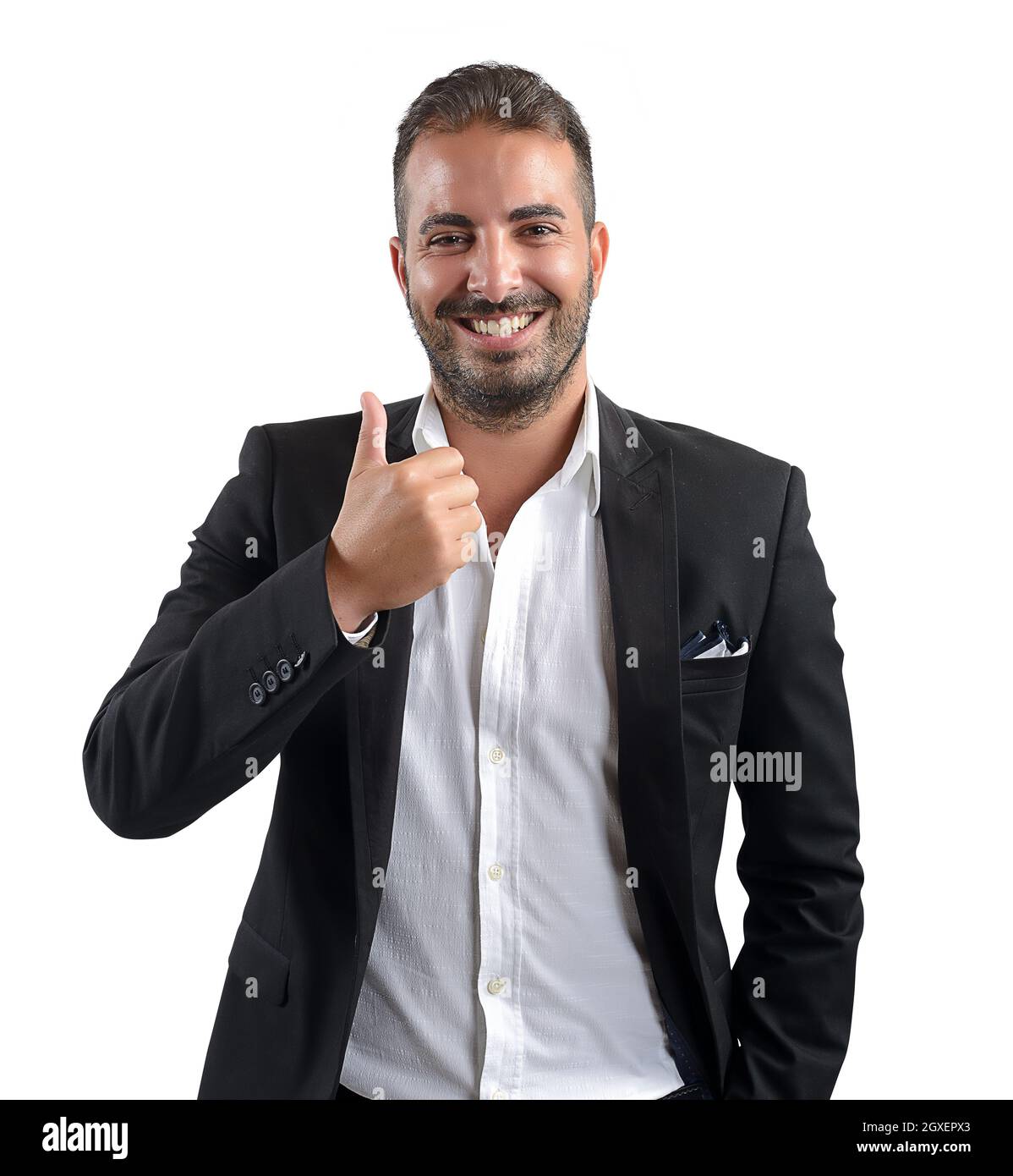 A businessman gets a promotion at work Stock Photo - Alamy