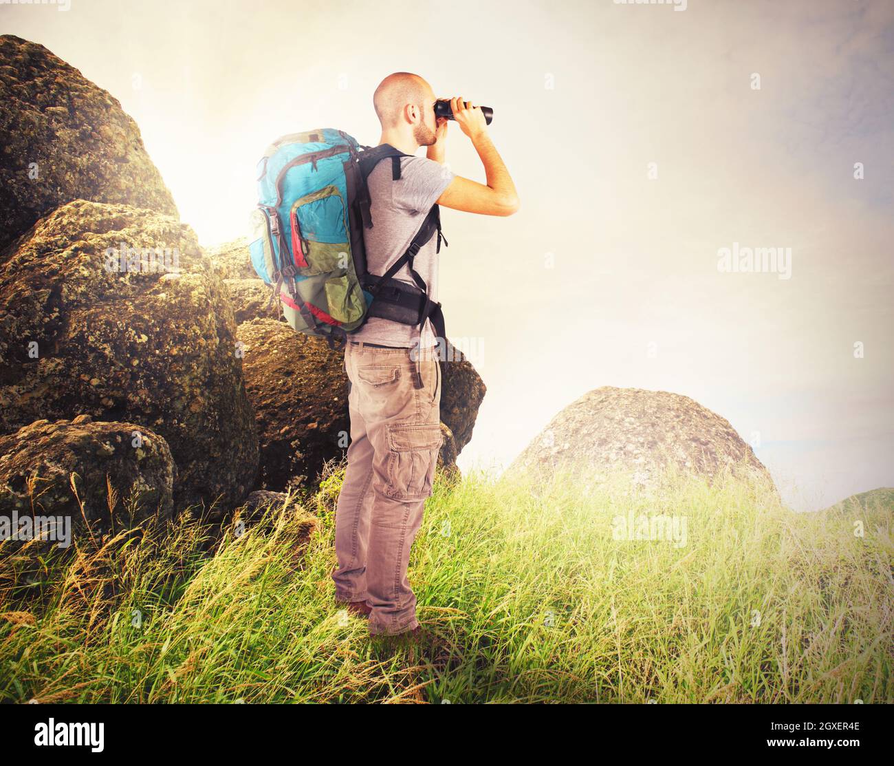 Backpack observes hi-res stock photography and images - Alamy