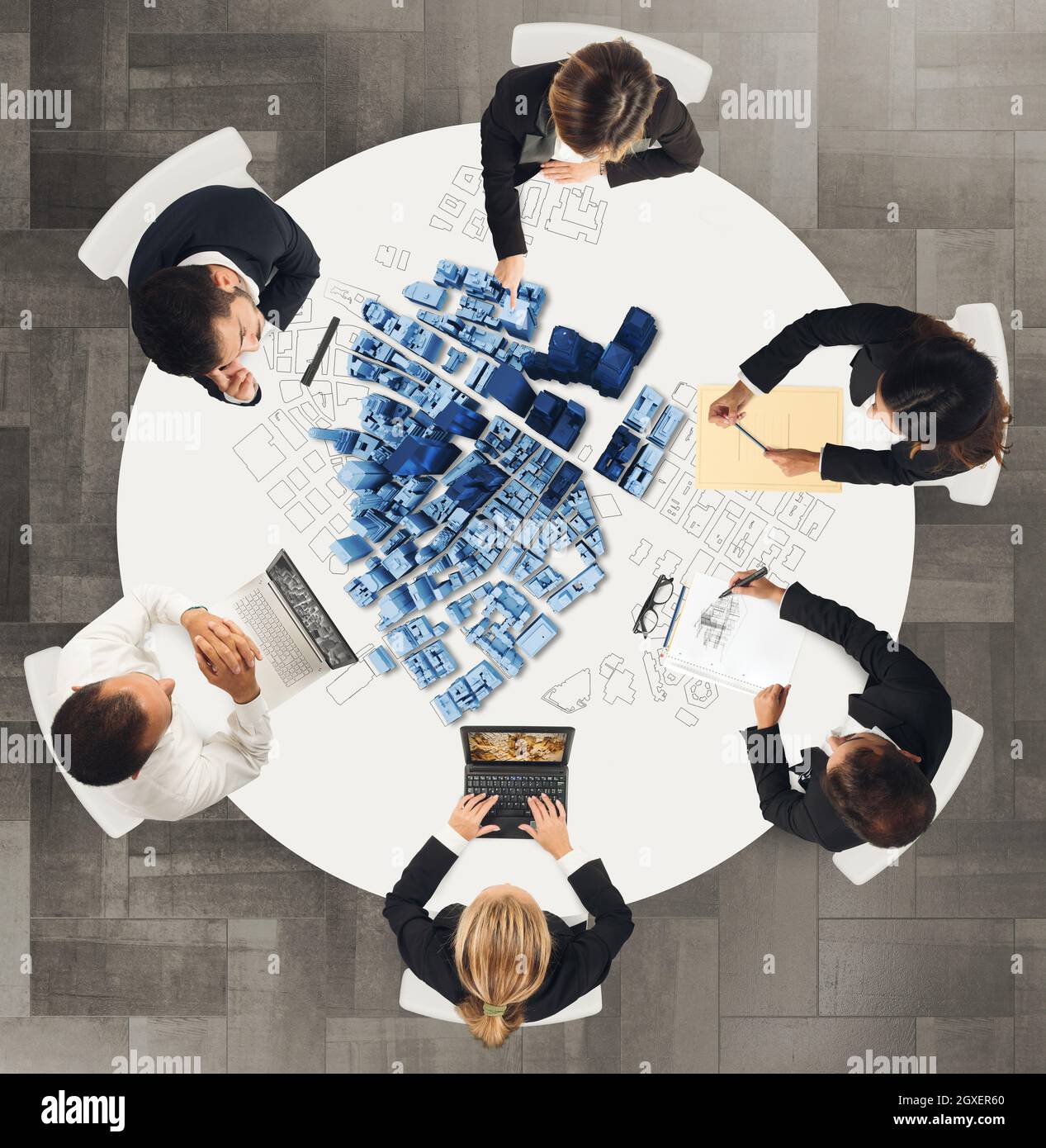 Construction project organisation hi-res stock photography and images ...
