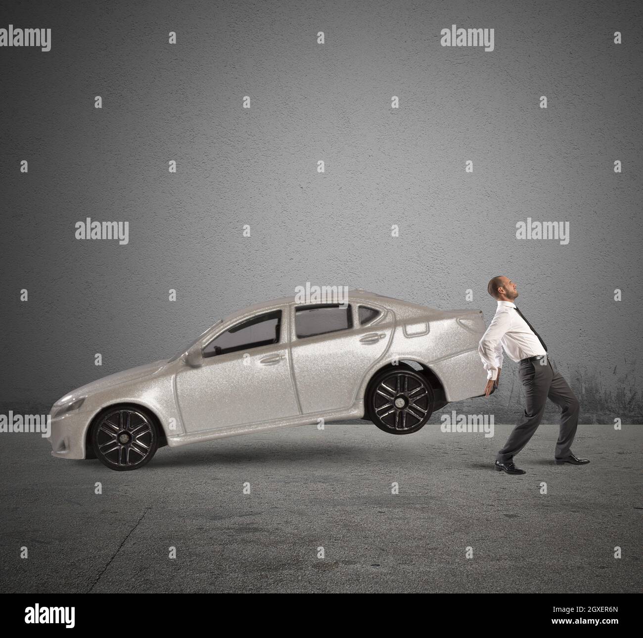 Strong businessman motivated with a great determination Stock Photo - Alamy