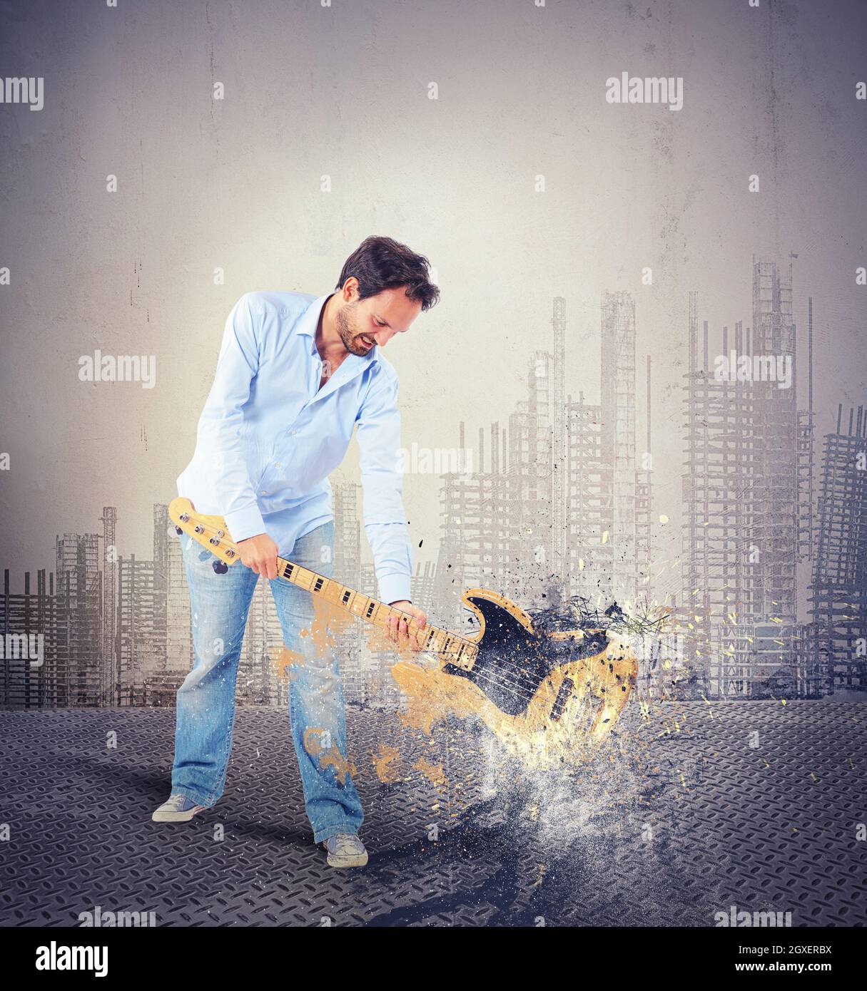 Broken chord hi-res stock photography and images - Alamy