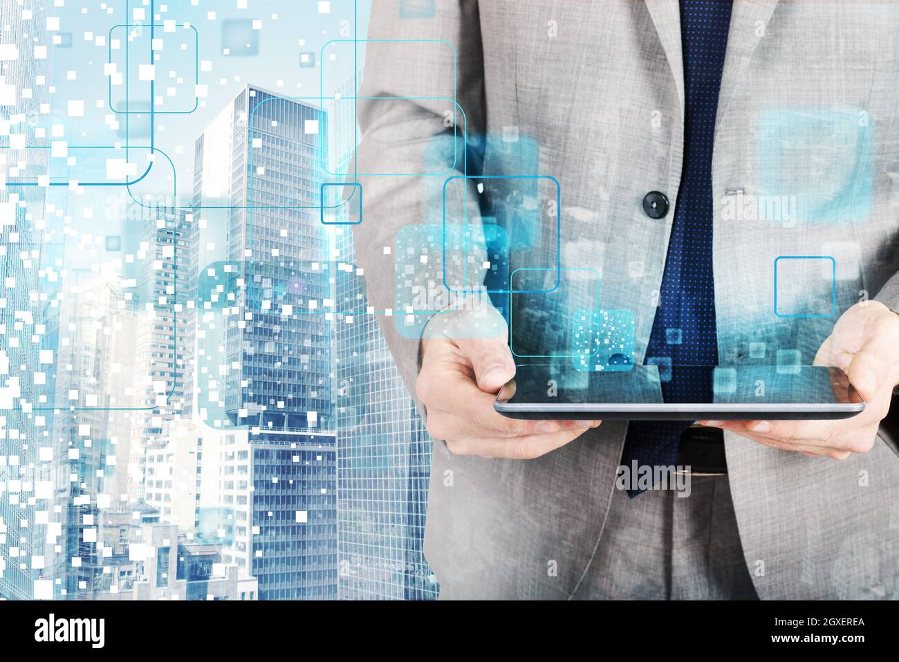 The technology that develops in the future Stock Photo - Alamy