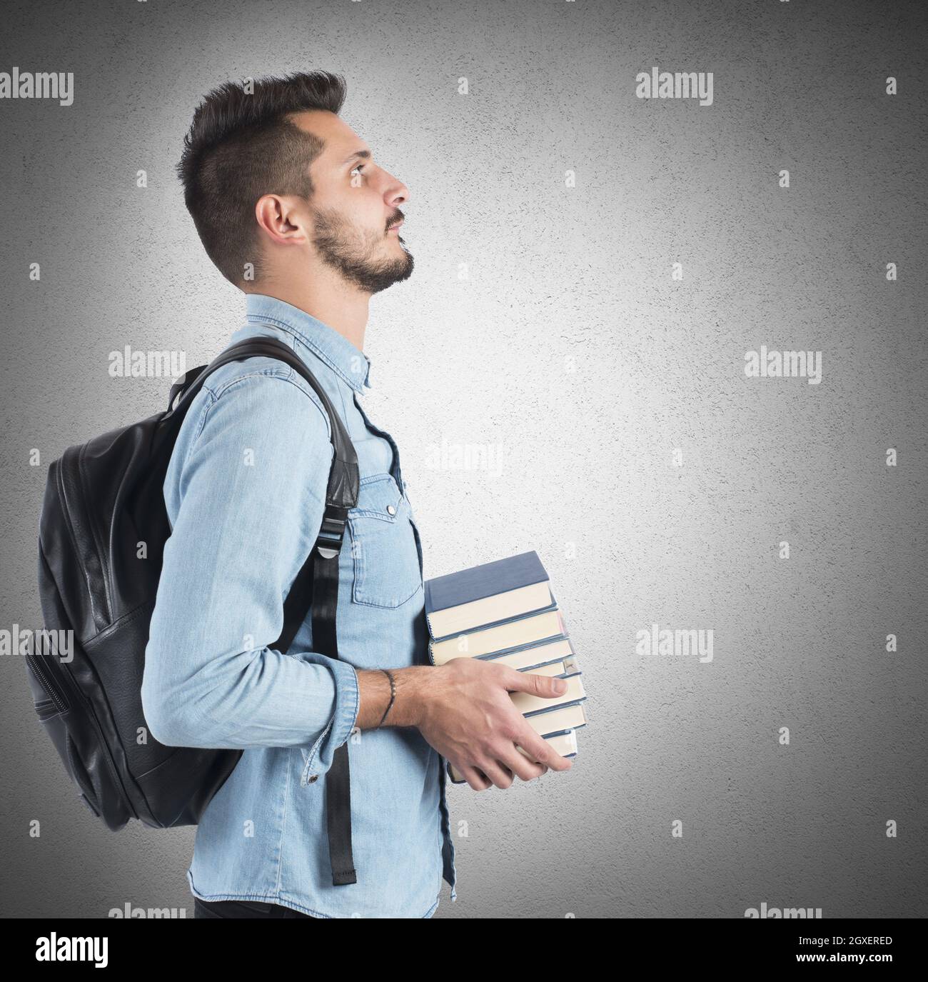 Confident student studying to achieve the objectives Stock Photo - Alamy