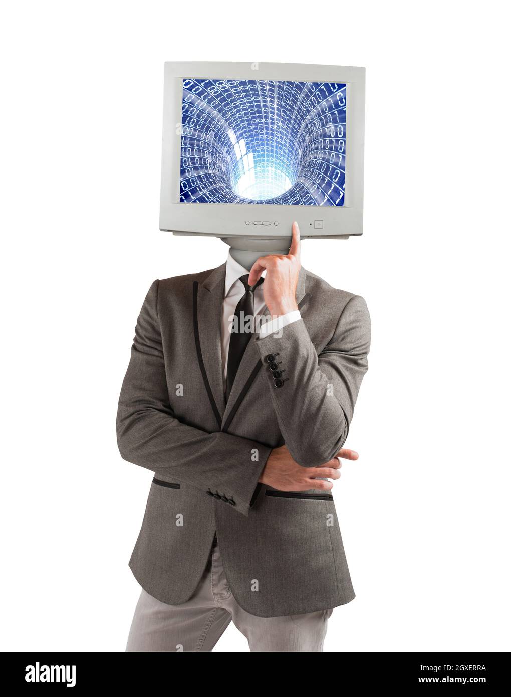 Think and process as a digital mind Stock Photo - Alamy