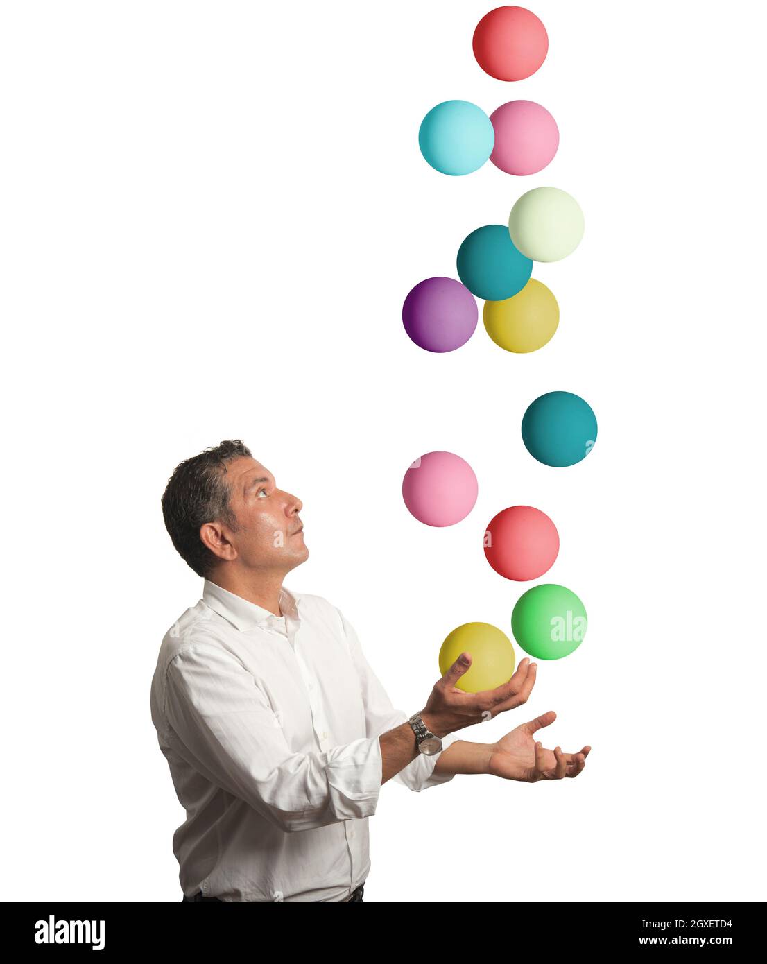 Juggler businessman Cut Out Stock Images & Pictures - Alamy