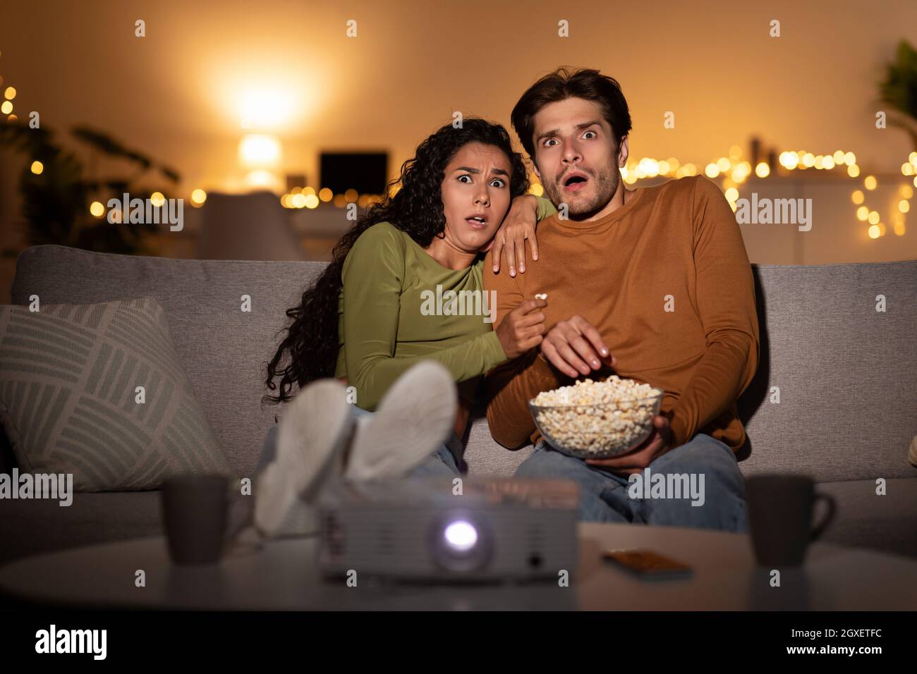 Watching movie in theater hi-res stock photography and images - Alamy