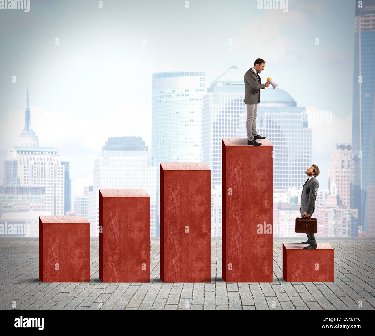 Concept of negative statistics due to economic crisis Stock Photo - Alamy
