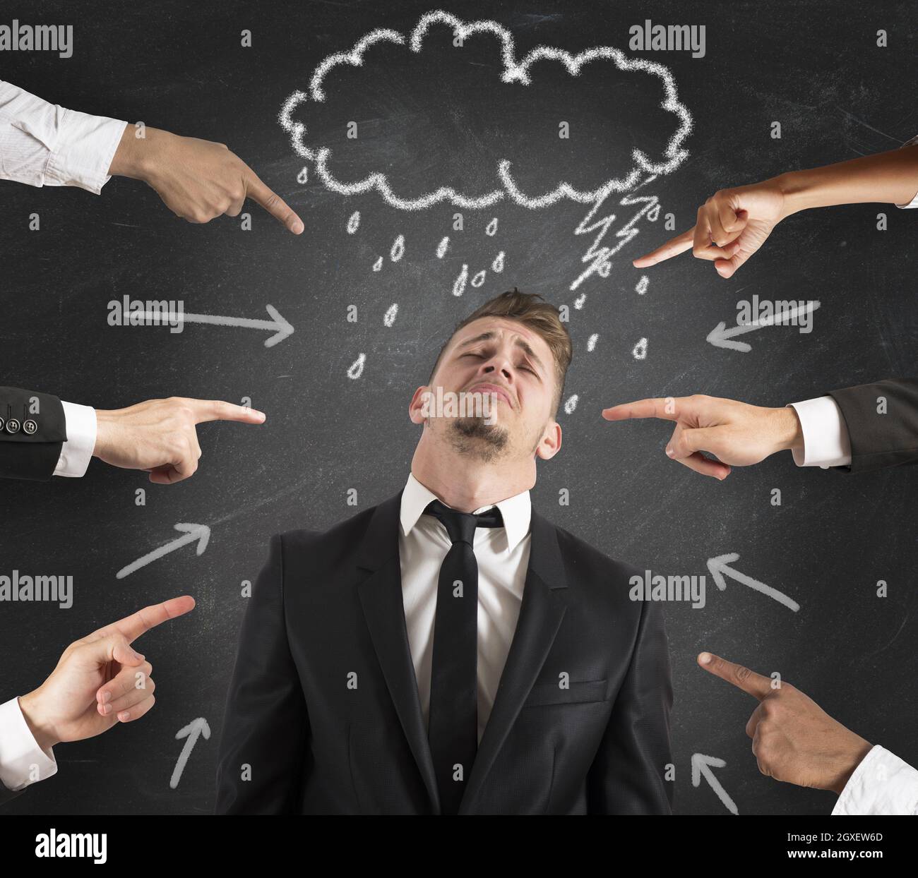 Concept accused businessman fingers hi-res stock photography and images ...