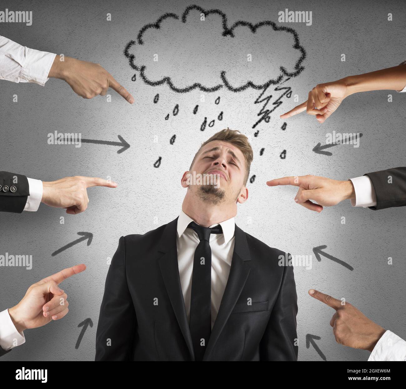 Concept accused businessman fingers hi-res stock photography and images ...