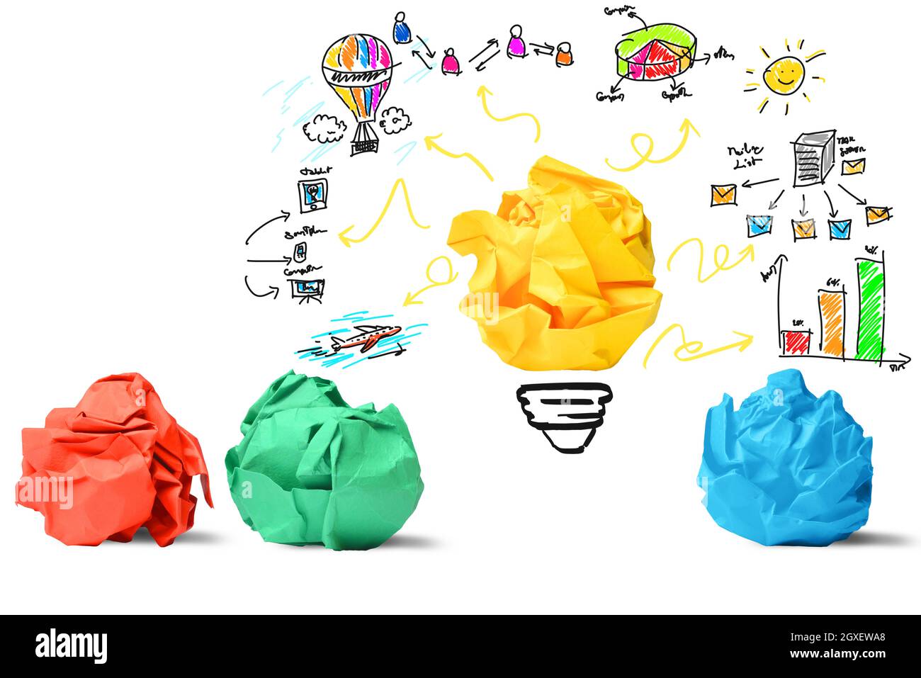 Concept of new idea and innovation concept Stock Photo - Alamy