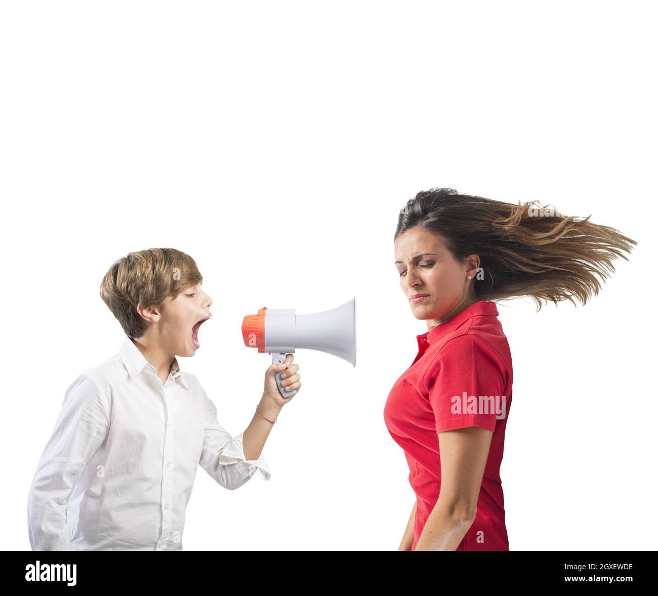 Mother yells hi-res stock photography and images - Alamy