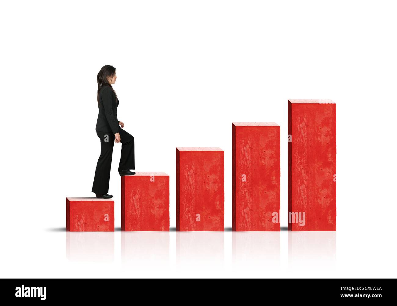 Growth and success concept with growing statistics Stock Photo - Alamy