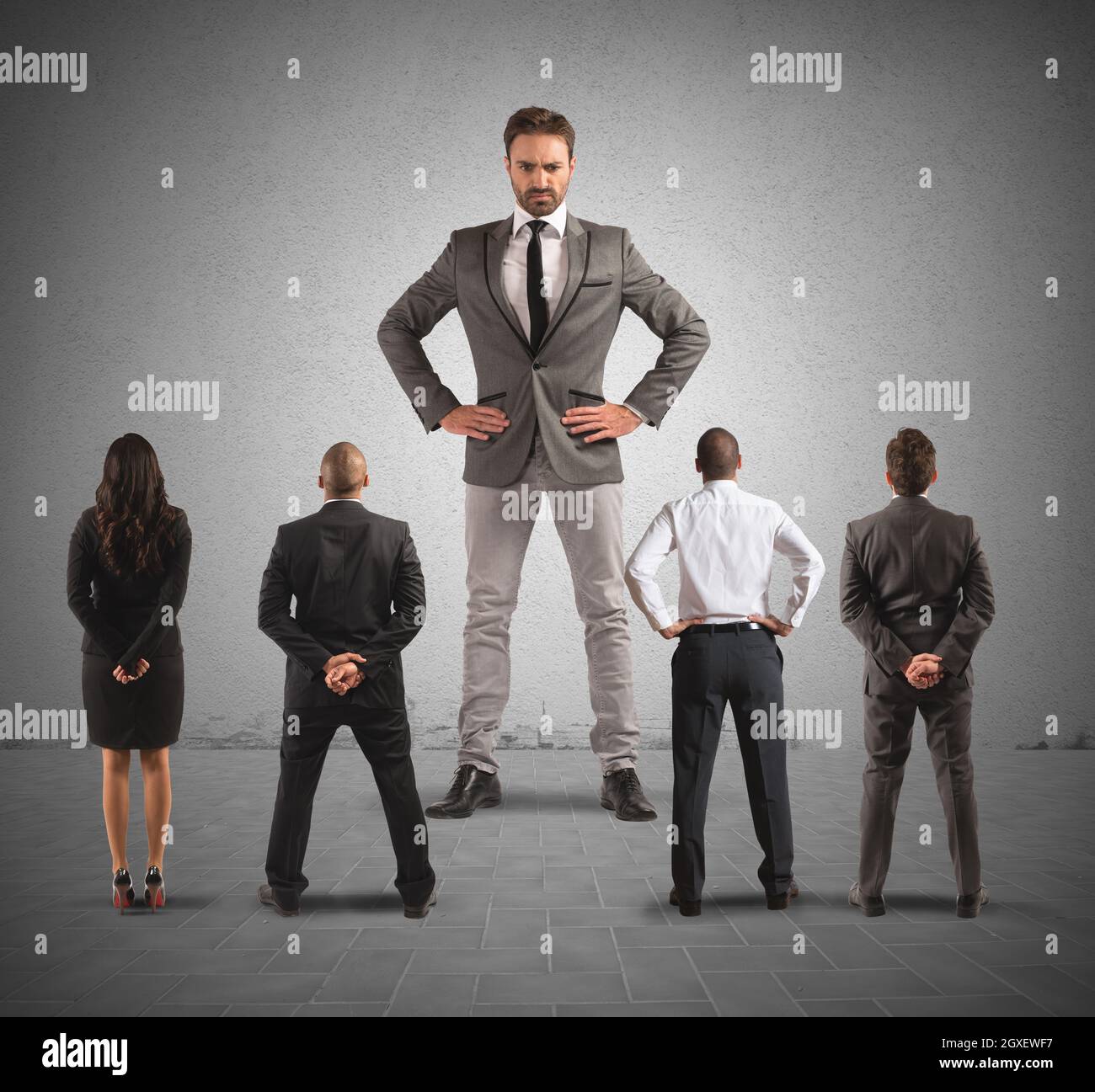 Boss employee not woman authoritarian hi-res stock photography and ...