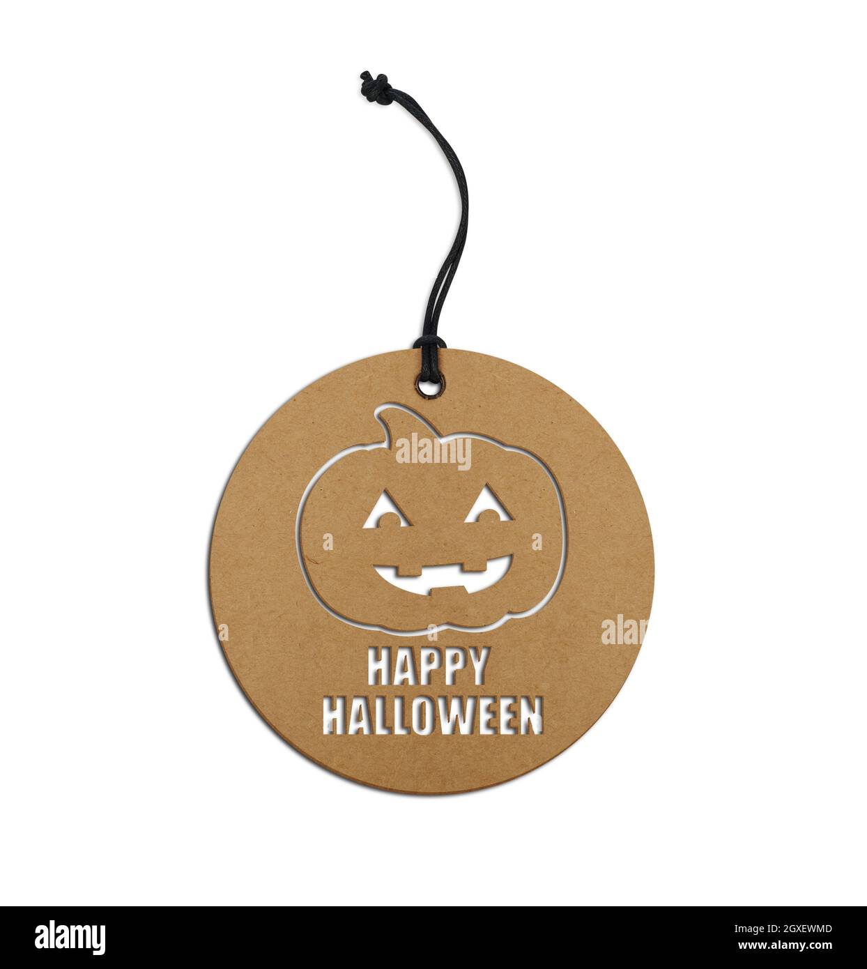 Paper pumpkin halloween gift Cut Out Stock Images & Pictures - Alamy