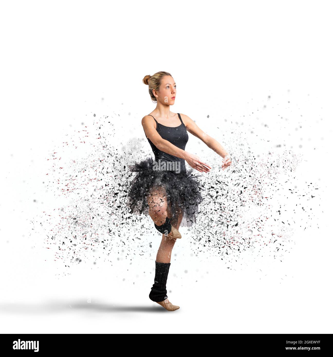 Active dancer with motion effect during exercise Stock Photo - Alamy