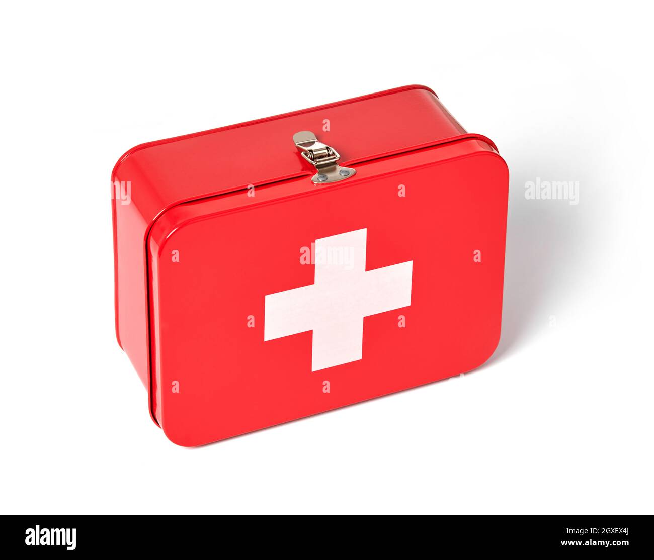 First aid kit on white background Stock Photo - Alamy