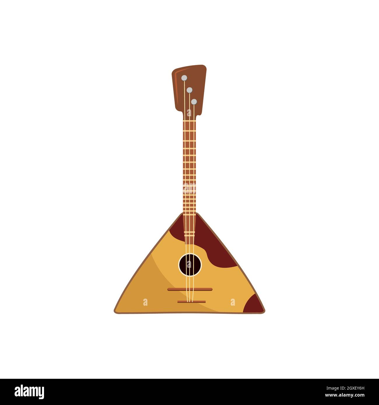 Balalaika icon in cartoon style on a white background Stock Photo - Alamy
