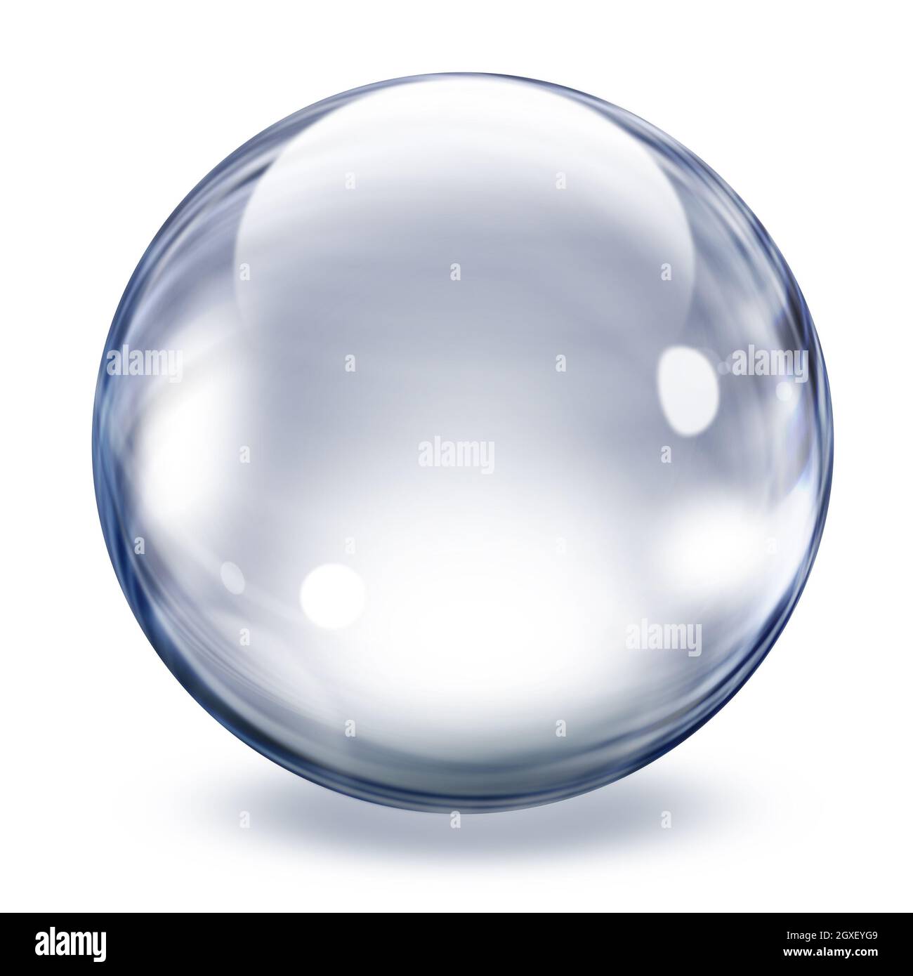 Image of a big transparent crystal bubble Stock Photo - Alamy