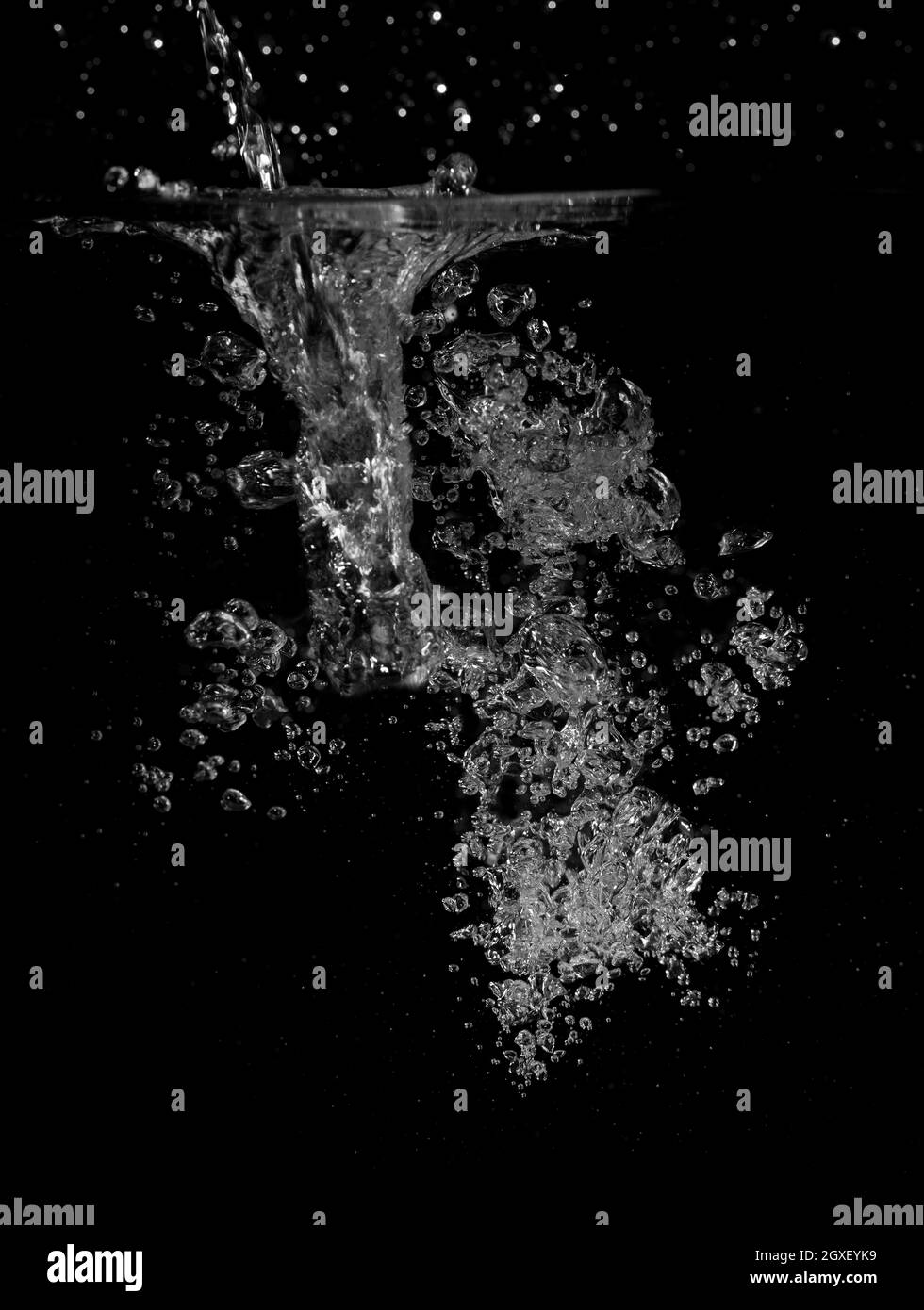 Floating oxygen bubbles background Black and White Stock Photos ...