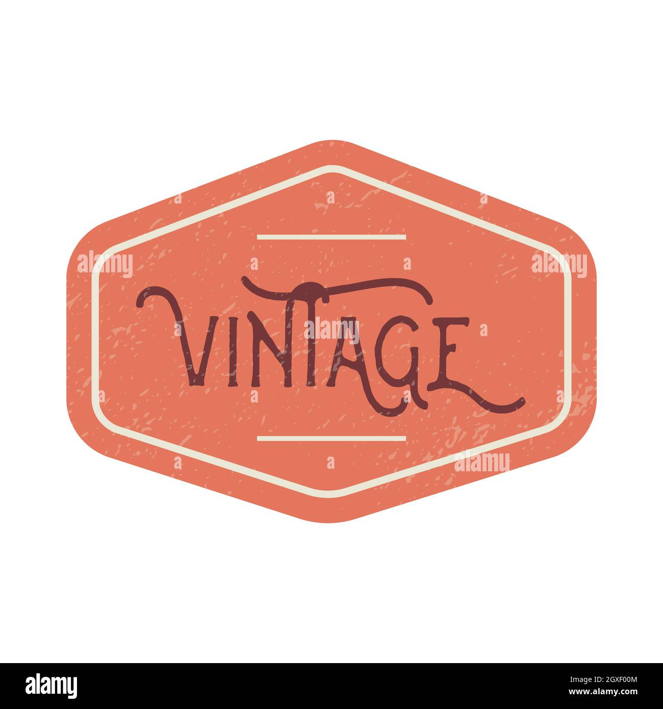 Vintage red label on a white background Stock Photo - Alamy