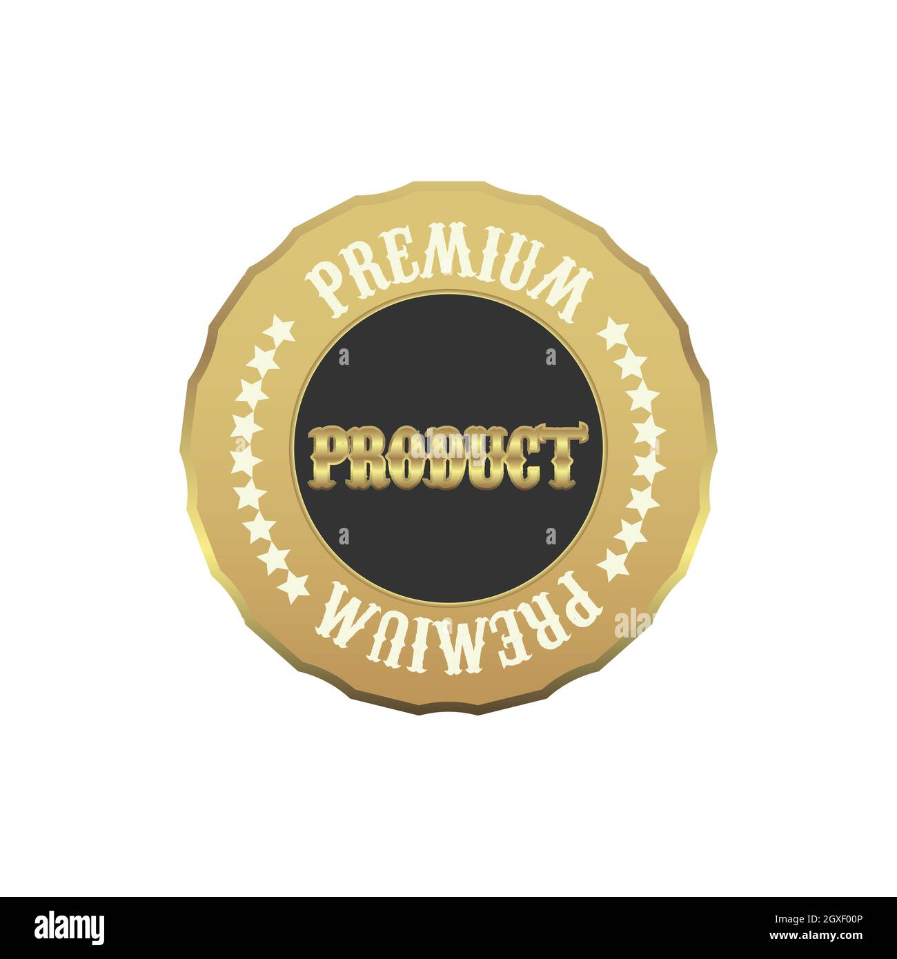 Premium product label in simple style on a white background Stock Photo ...