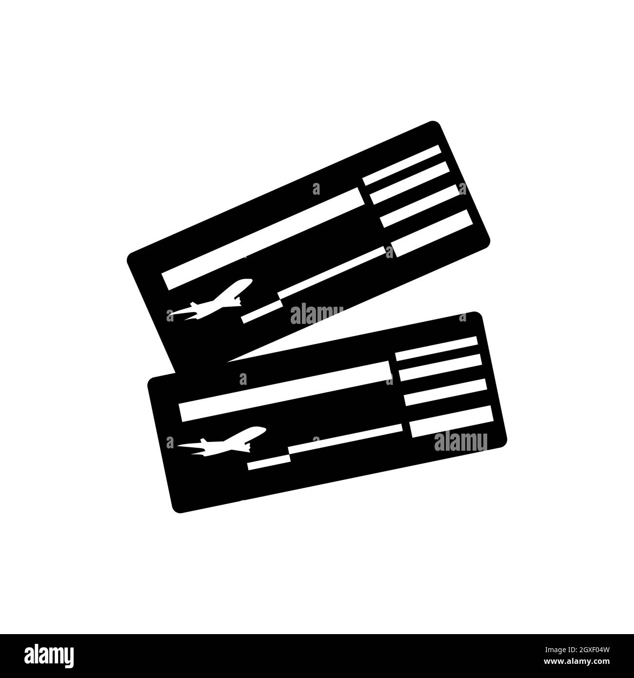 Air ticket icon in simple style isolated on white background. Travel ...