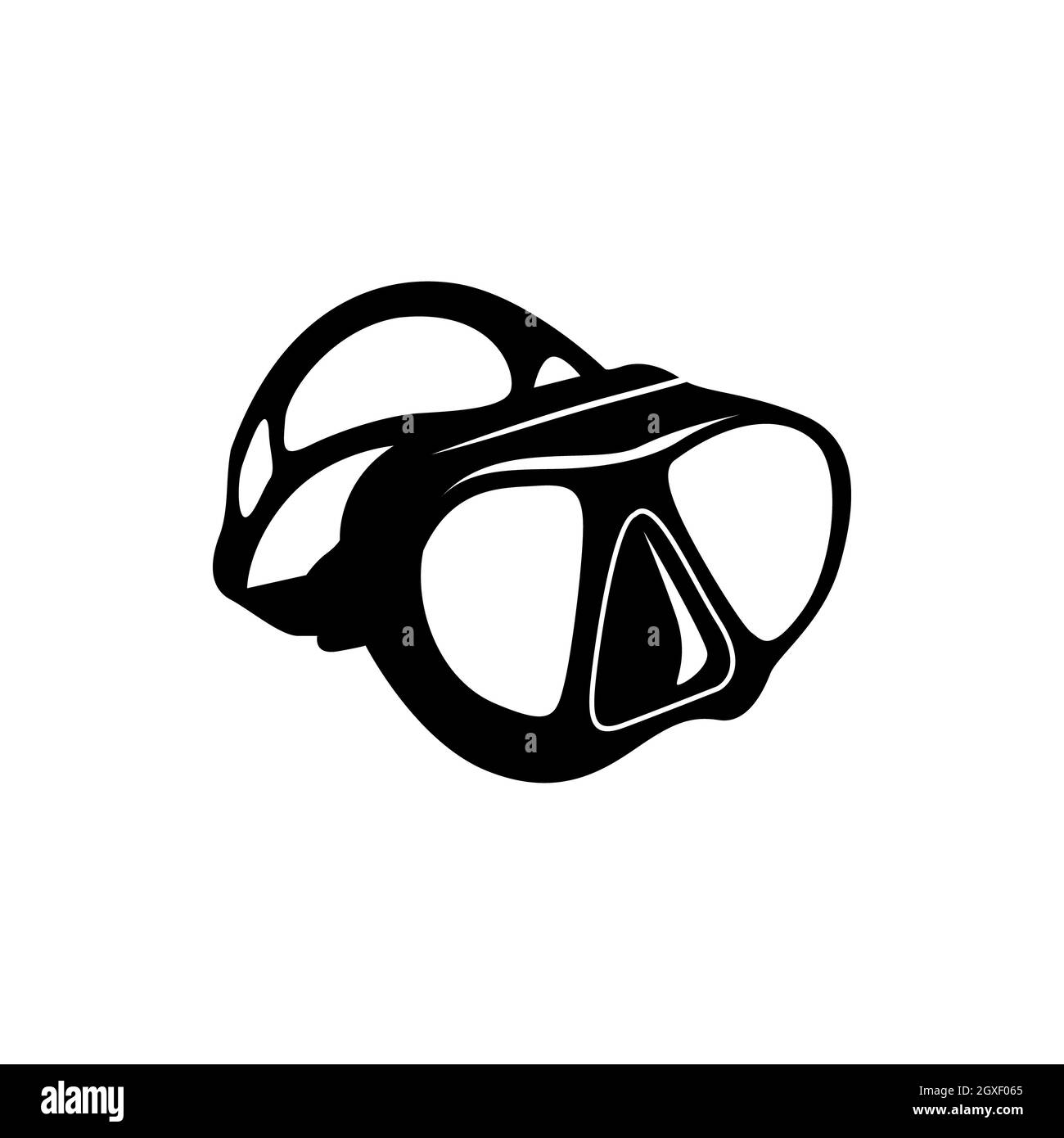 Dive mask icon in simple style isolated on white background. Equipment ...