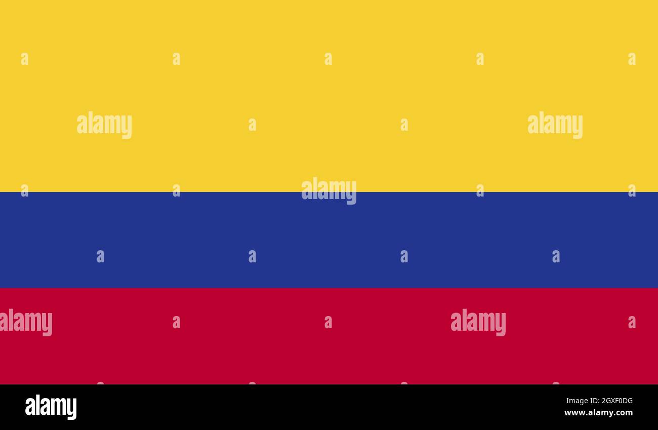 Colombia flag image for any design in simple style Stock Photo - Alamy