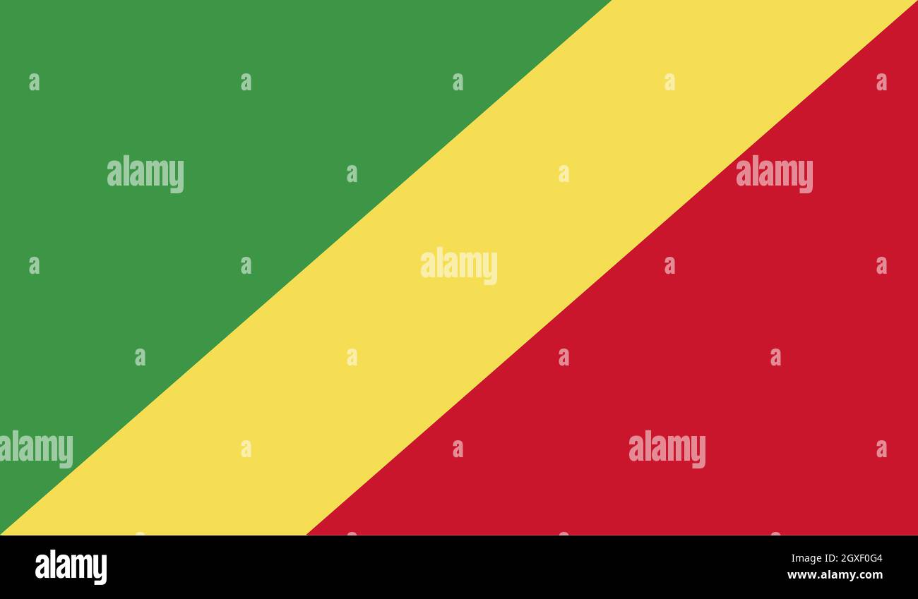 Congo flag image for any design in simple style Stock Photo - Alamy